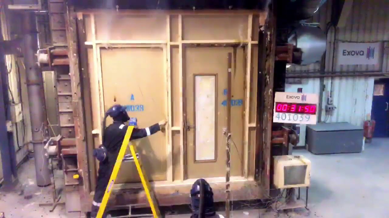 Doorset Technology Fire Door Test - YouTube