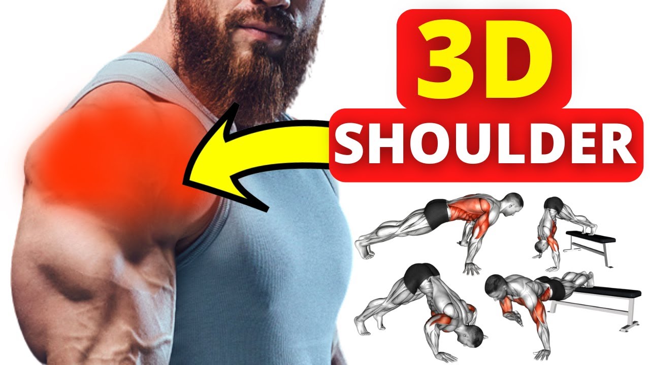 Get 3D Shoulders At Home Just 5 Min Workout | No Equipment Shoulder ...