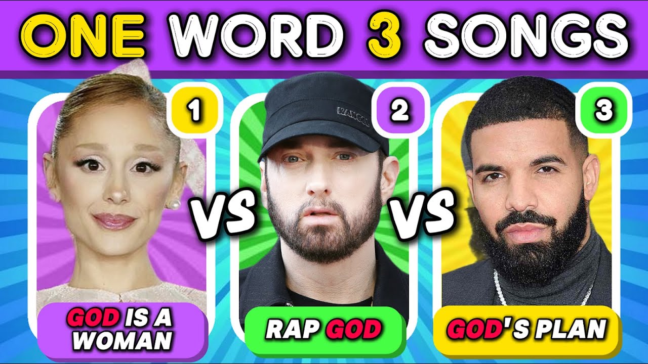 SAVE ONE SONG: One Word, Three Songs 🎼 | #funquiz #musicquiz - YouTube