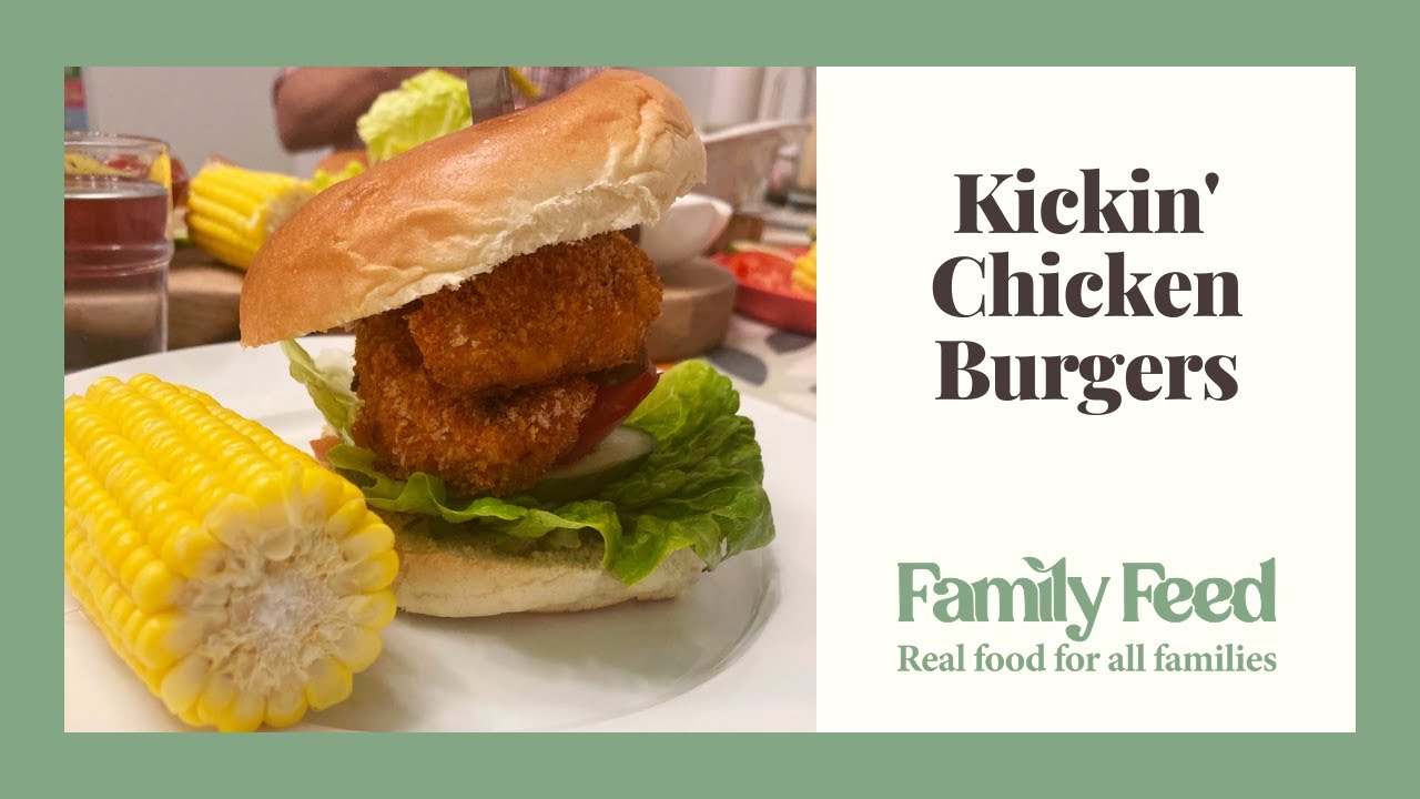 Kickin' Chicken Chicken Burger recipe - YouTube