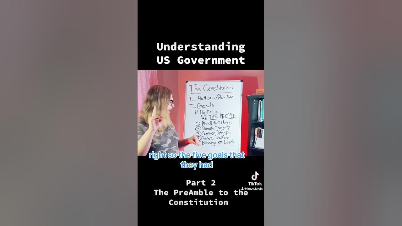 Understanding US Government Part 2: The Preamble - YouTube