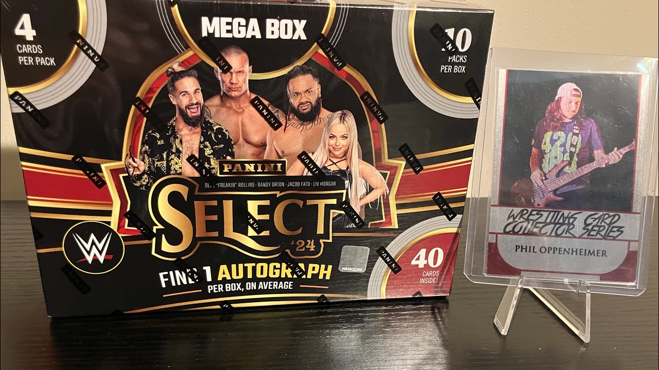 WWE PANINI SELECT MEGA BOX RIP + GOLD AUTO! #wrestlingcards # ...