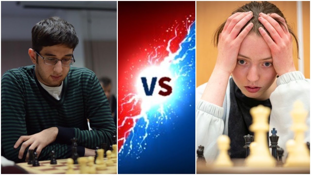The most promising prodigy in women chess - 20 Game match against Eline ...