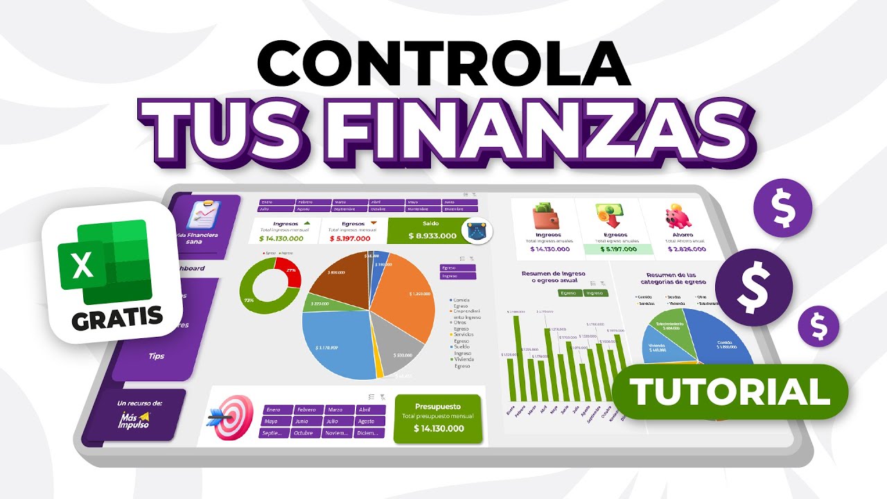 CONTABILIDAD DEL HOGAR EN EXCEL FÁCIL Y PRÁCTICO | PLANTILLA ...