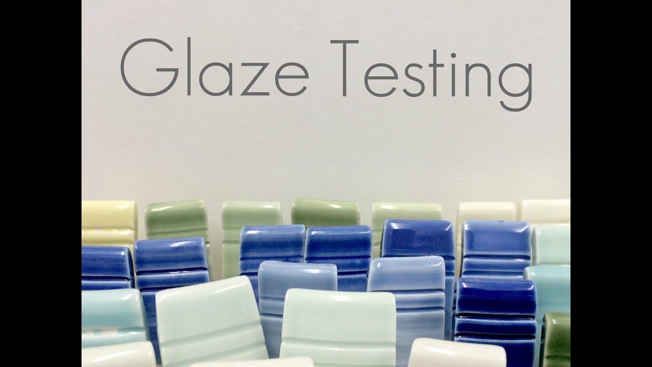 Making glaze tests in the studio - YouTube