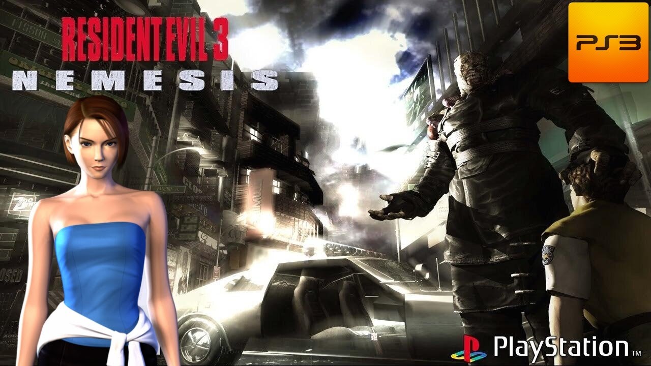 Resident Evil 3: Nemesis Hard Play Station 3 (PS3) Full Game Longplay ...