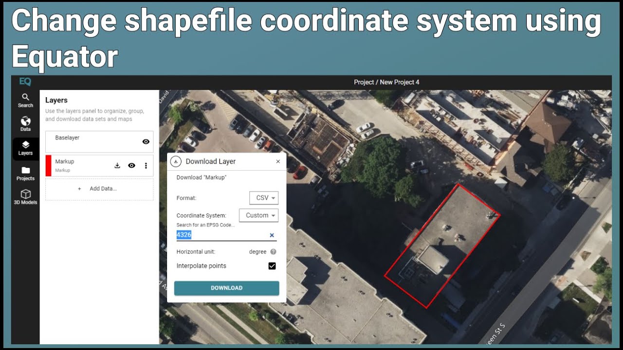 Change Shapefile Coordinate System Using Equator YouTube Change Shapefile Coordinate System Using Equator YouTube