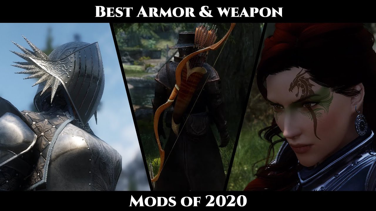 Skyrim - Best Mods of 2020 | Weapons & Armor (LE, SE) - YouTube