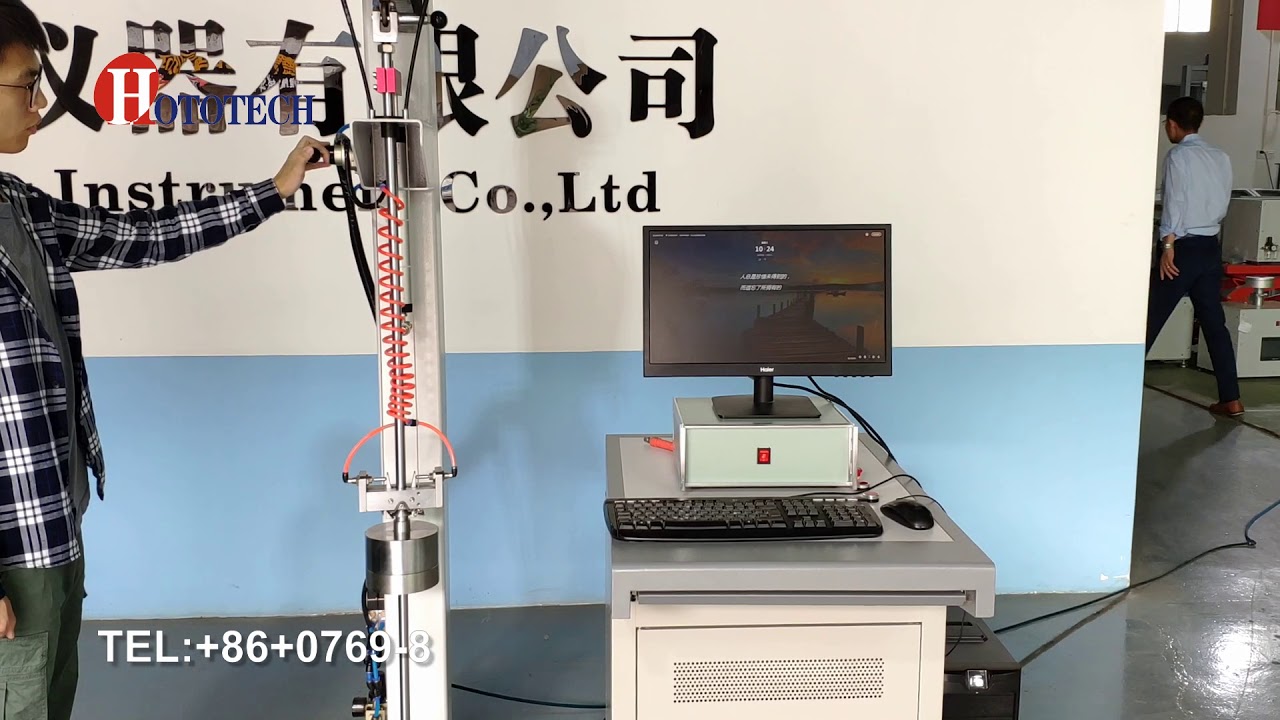 Helmet impact testing machine;Helmet crash testing machine - YouTube