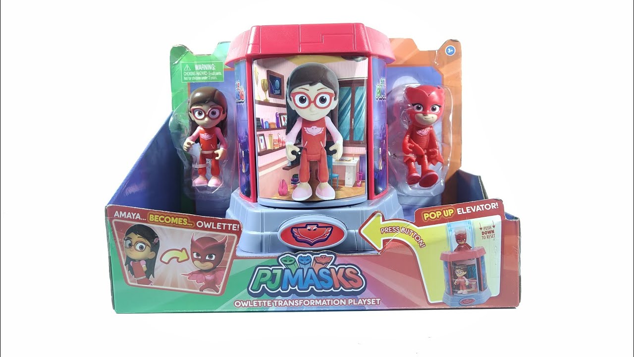 Amaya Becomes Owelette! PJ Masks Owelette Transformation Playset Review ...