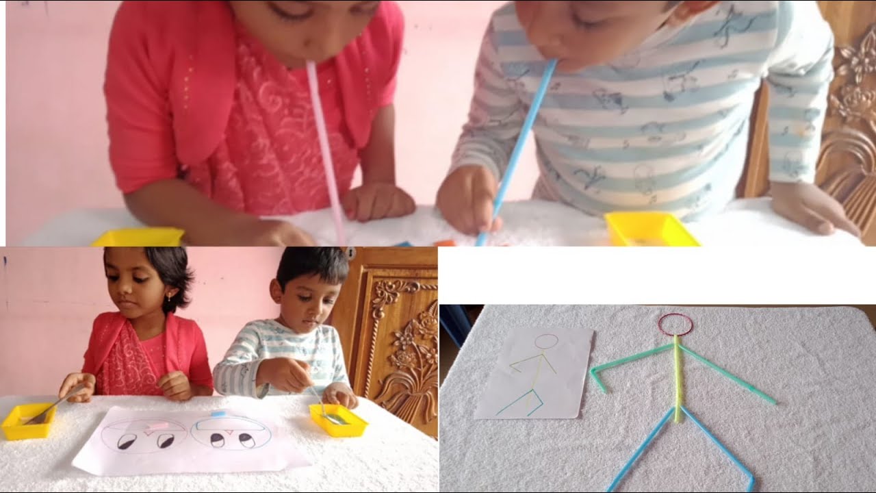 6 Fun Games With Straws - YouTube
