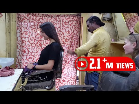 Baba Sen the Cosmic Barber Haircut to a cute British girl