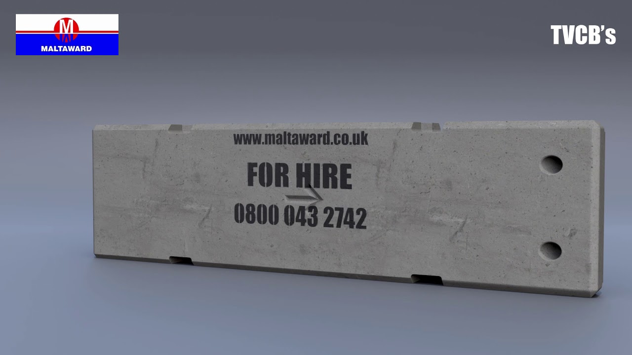 TVCBS Temporary Vertical Concrete Barriers | Maltaward - YouTube