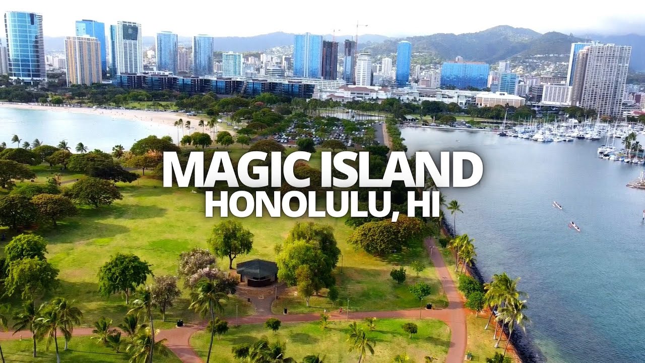 Exploring Magic Island in Ala Moana, Honolulu, Hawaii USA Walking Tour ...