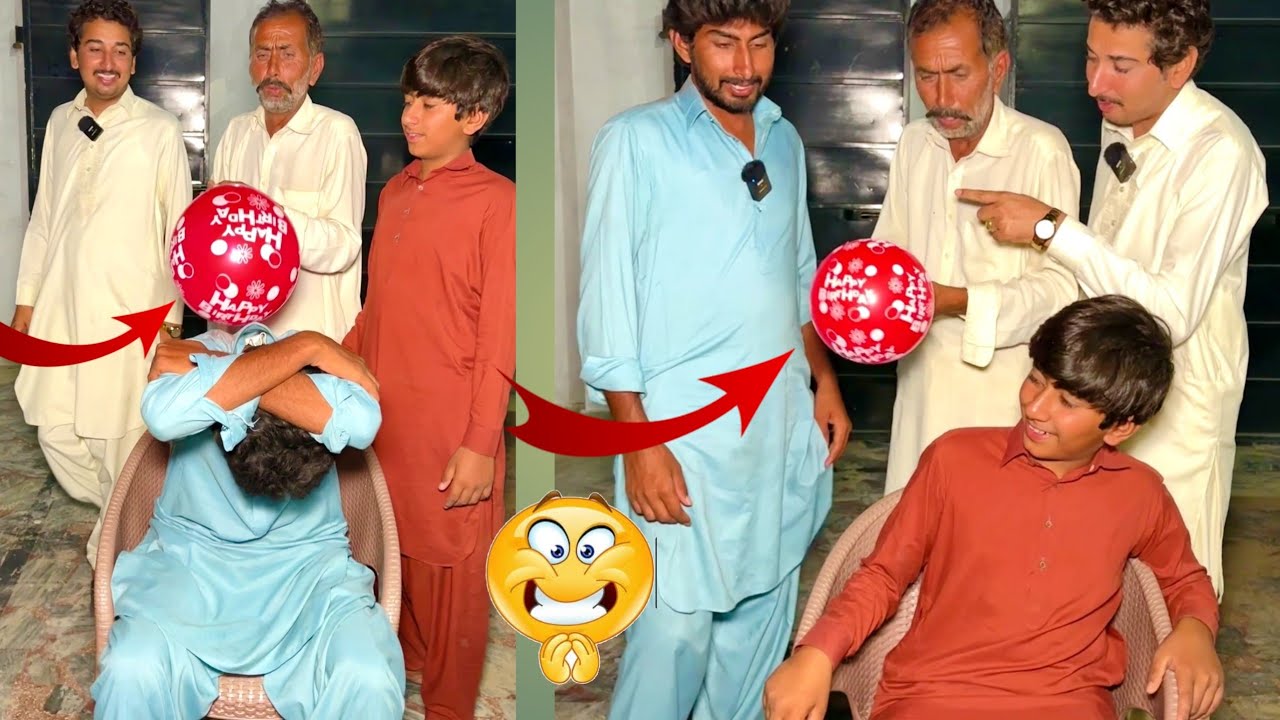 Funny Balloon Challenge 🎈 🤣 😄 With Baba Jani - YouTube