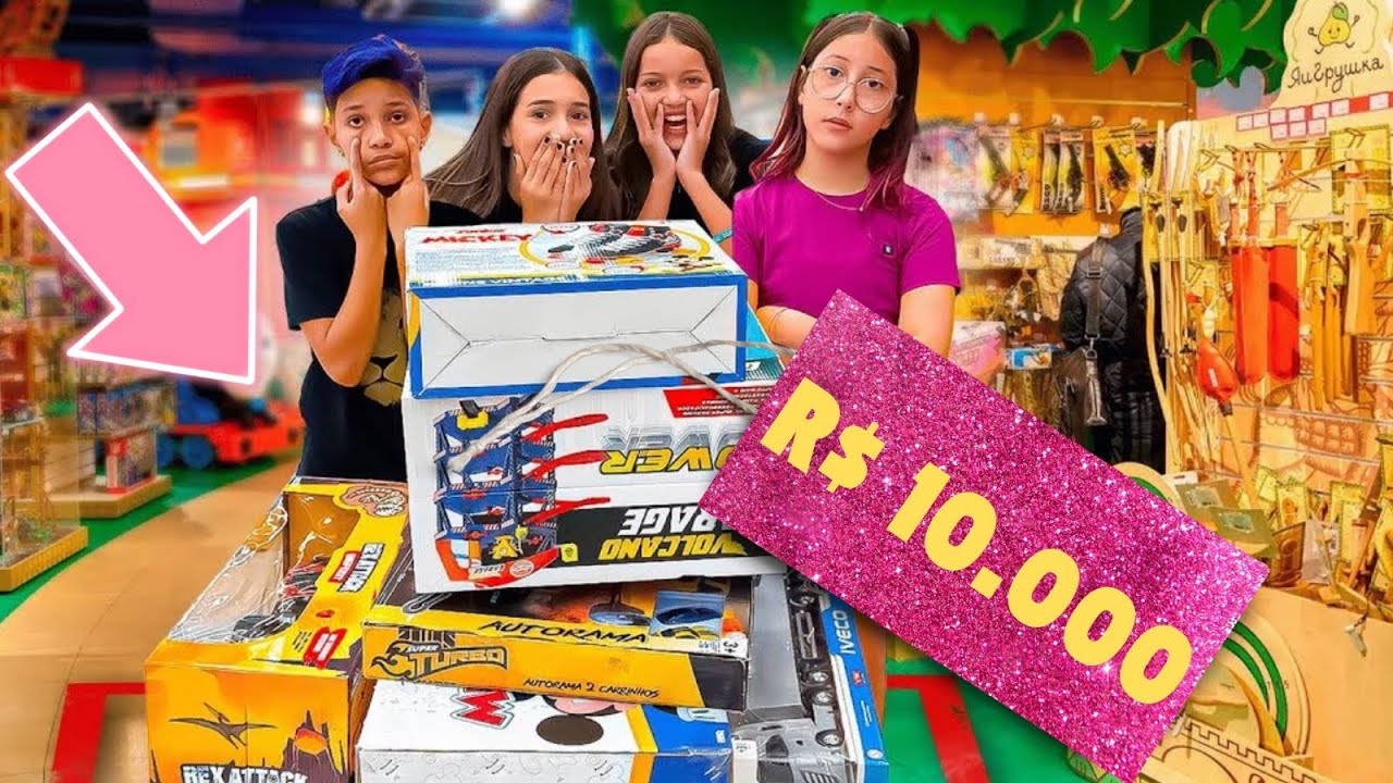 TUDO O QUE COUBER DENTRO DO QUADRADO, EU PAGO *Gastei muito? - YouTube