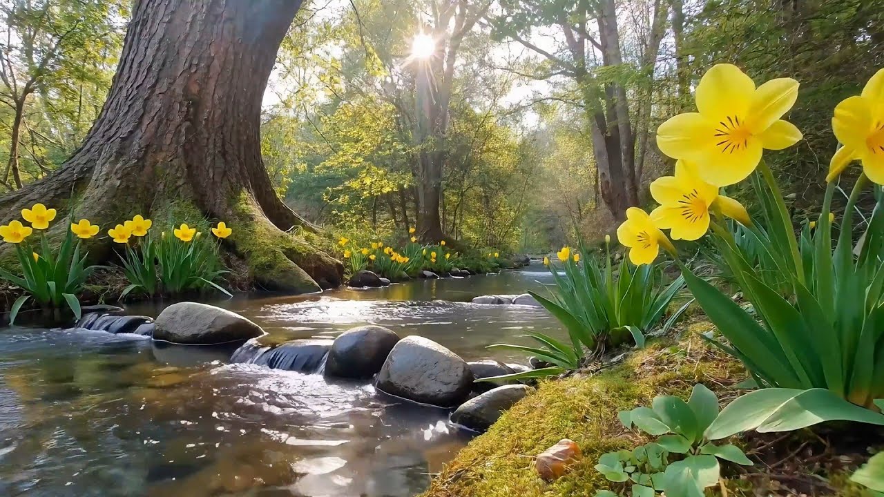 Tranquil Paradise Waters – Soft Flowing River Sounds for Meditation ...