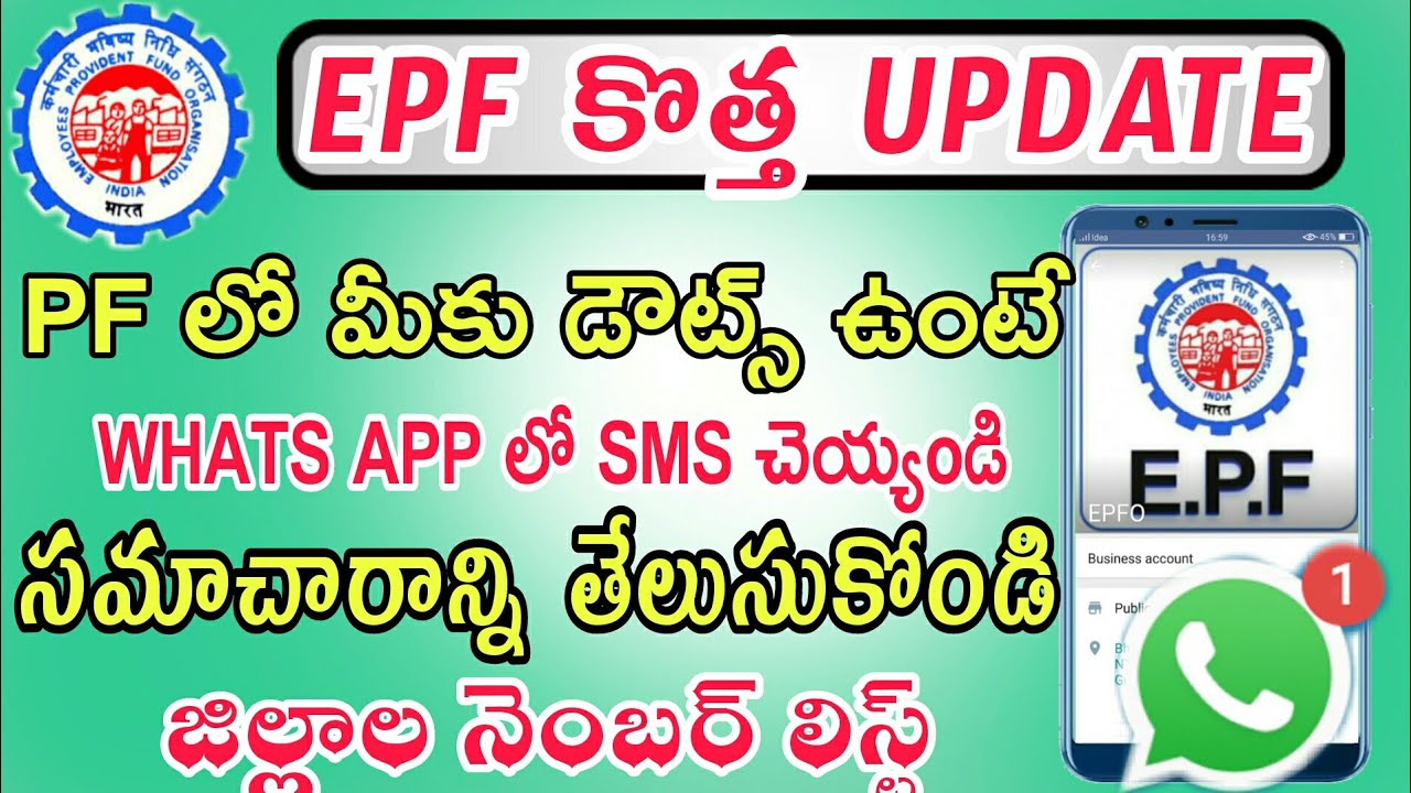 EPFO Has Launched Its First Whatsapp Helpline Service For The PF ...