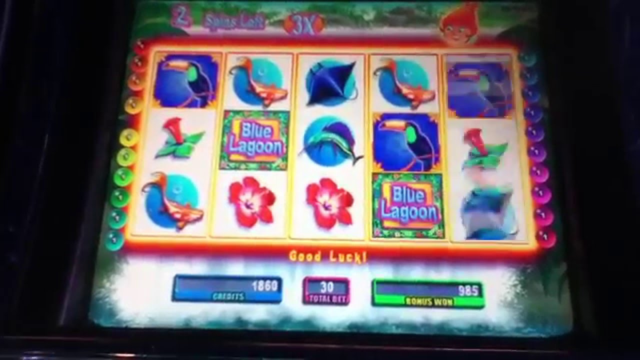 HOT HOT PENNY BLUE LAGOON Penny Video Slot Machine with BONUS ...