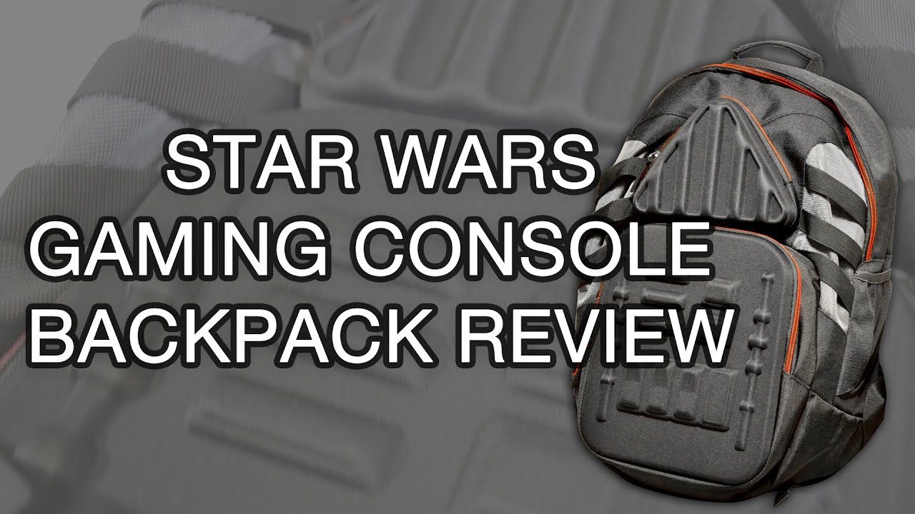 Star Wars Gaming Console Backpack Review -- from Gamestop's Black ...
