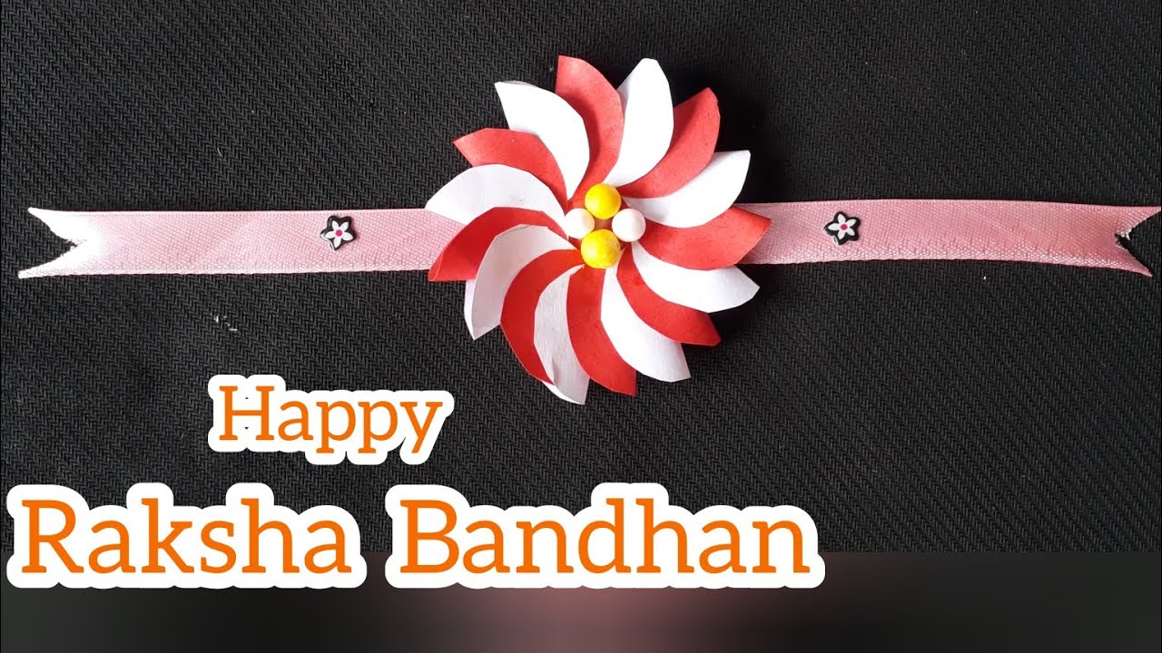 Easy Rakhi making at home || Raksha Bandhan craft || #diy #papercraft # ...