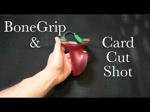 BoneGrip slingshot & Card Cut Shot (Catty Shack Hunting Series 0,75 ...