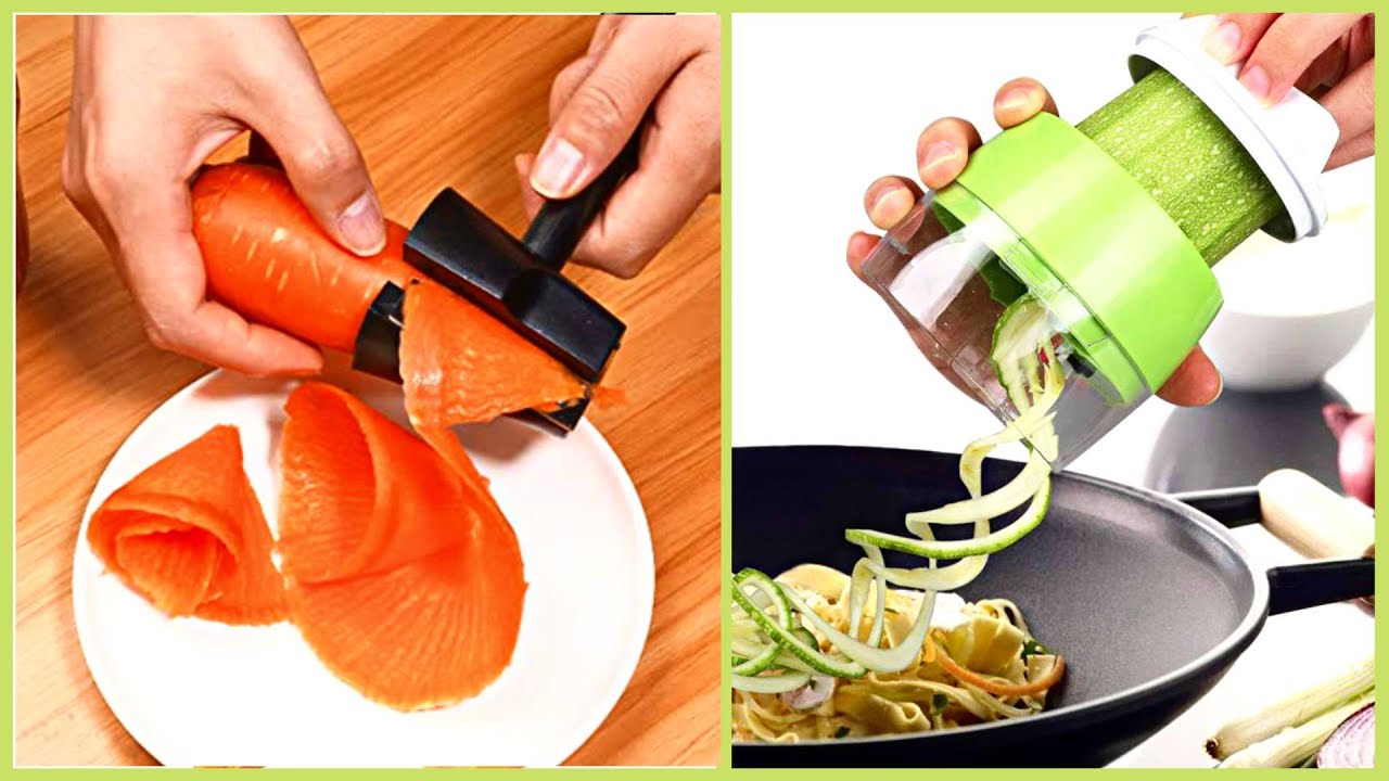 Black Carrot Curler and Peeler Vs 4 in 1 Handheld Spiralizer Vegetable ...