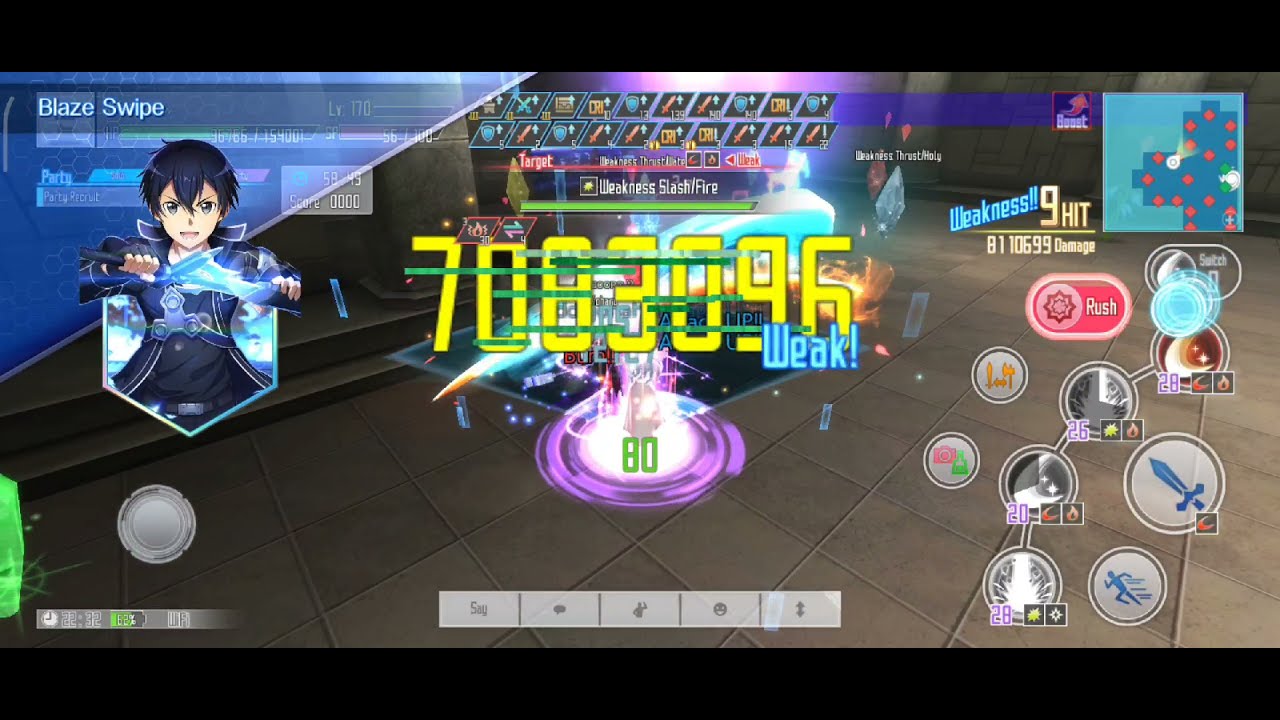 SAOIF - [Sword Art Online Integral Factor] Mod skill ROP Kirito Dmg 17M ...