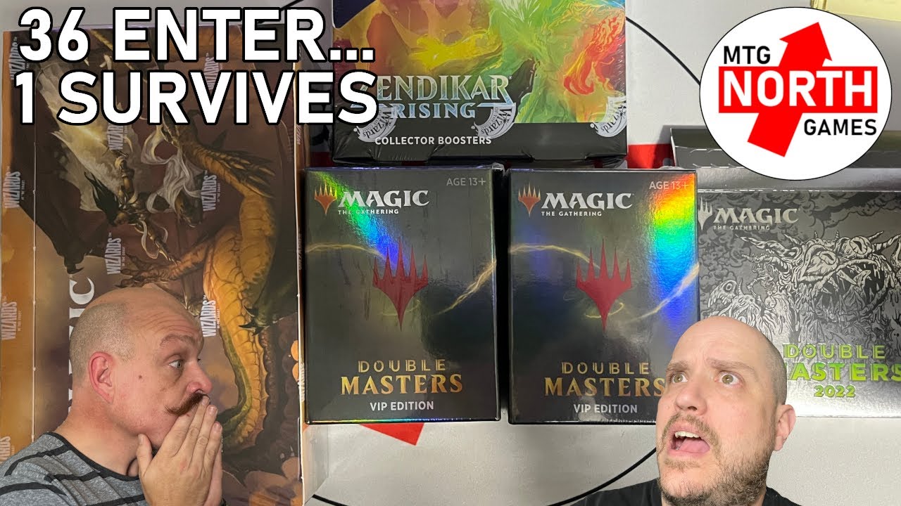 36 Patron MTG Box Opening GAUNTLET! DMR ZNR Double Masters VIP! - YouTube