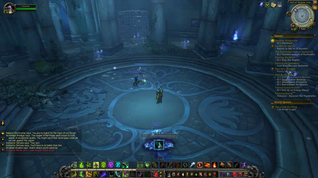 World of Warcraft Advanced Wanding Azsuna Legion World Quest Guide ...