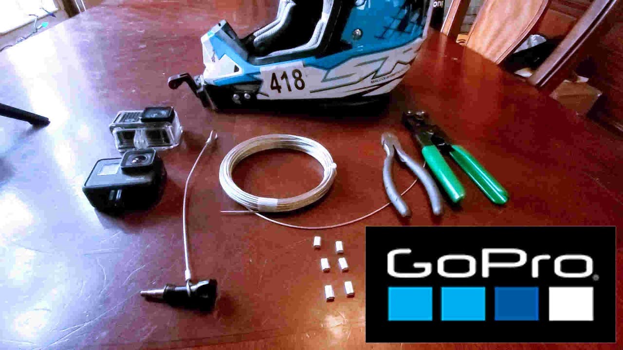 GoPro DIY camera helmet tether! MX, Enduro, Hare Scramble - YouTube