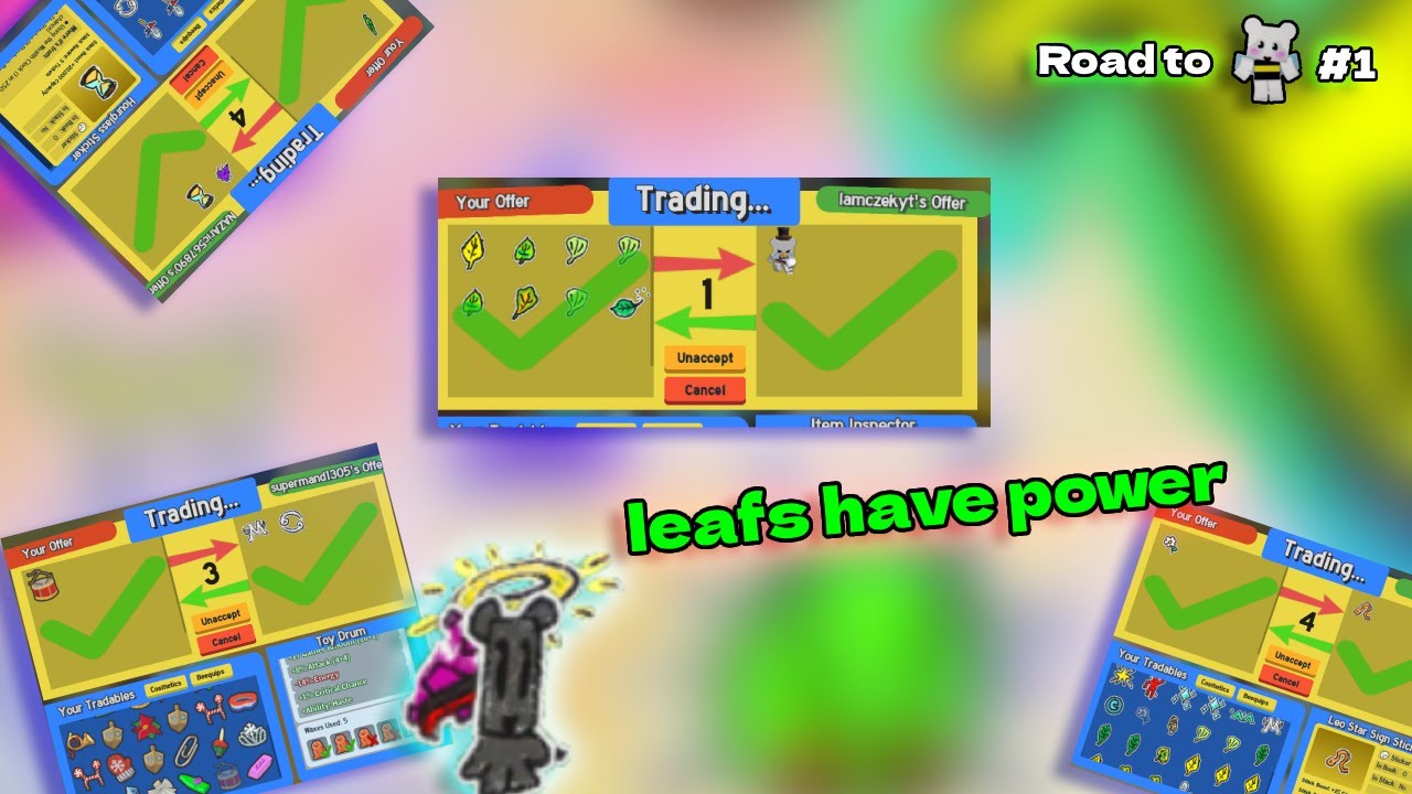 Trading montage Road to Bee cub skin #1 Power of leaves!!! - YouTube