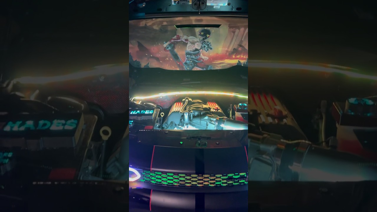 Insane Scat Pack engine bay #scatpackcharger #dodge #hades - YouTube