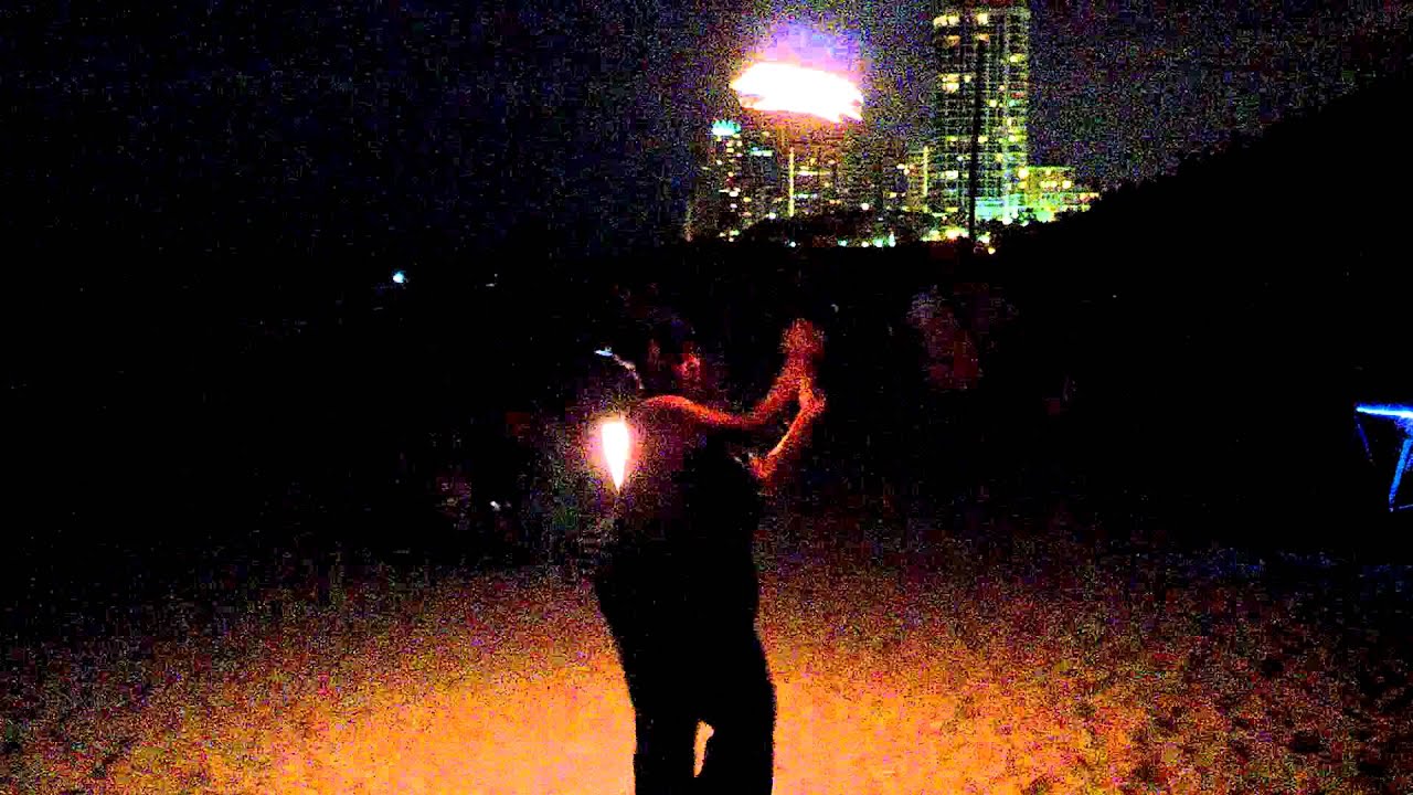 Fire Dancing Full moon drum circle 1 North Miami Beach - YouTube