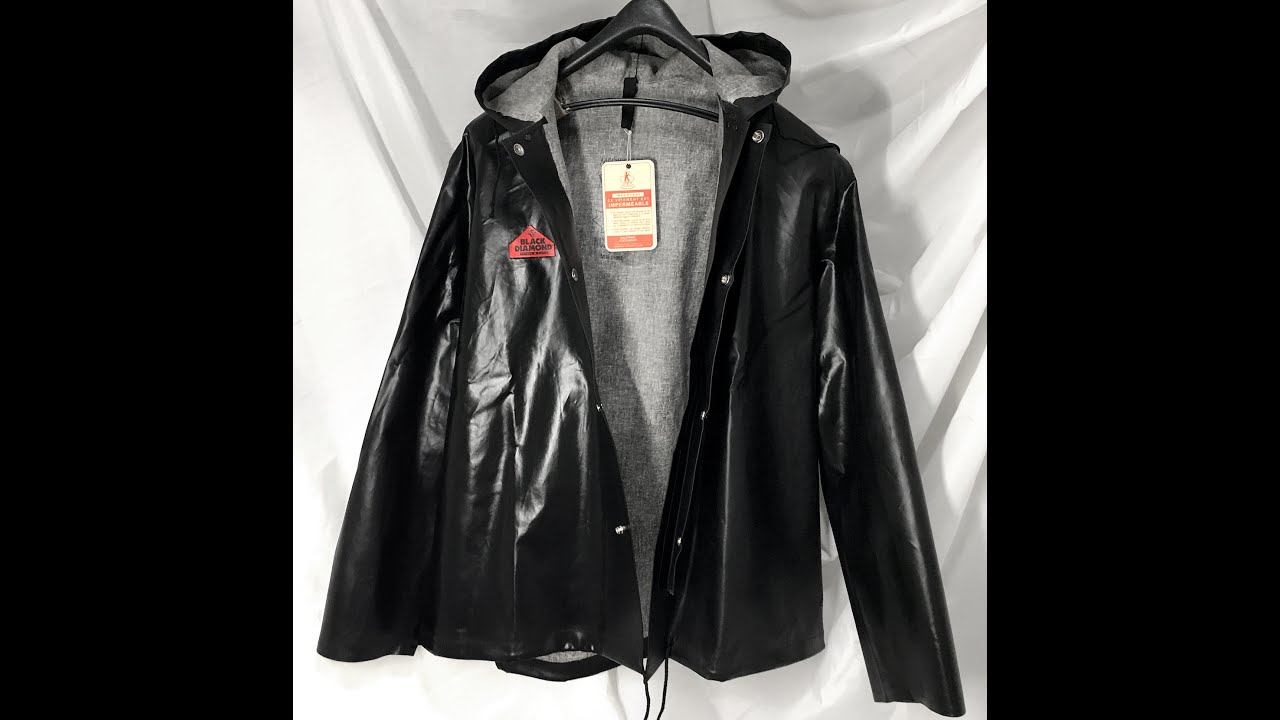 BLACK DIAMOND / KAUFMAN HEAVY RUBBER JACKET SCHWARZ GUMMIJACKE ...