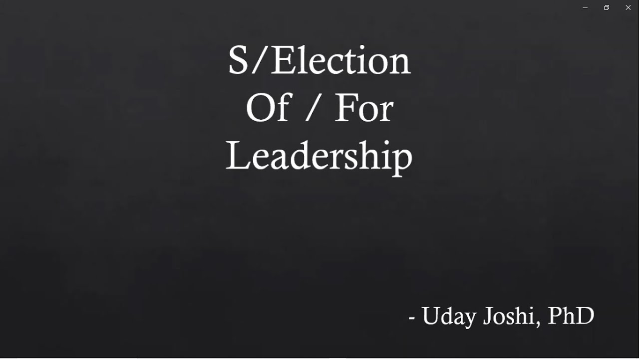 Electing a Leader - YouTube