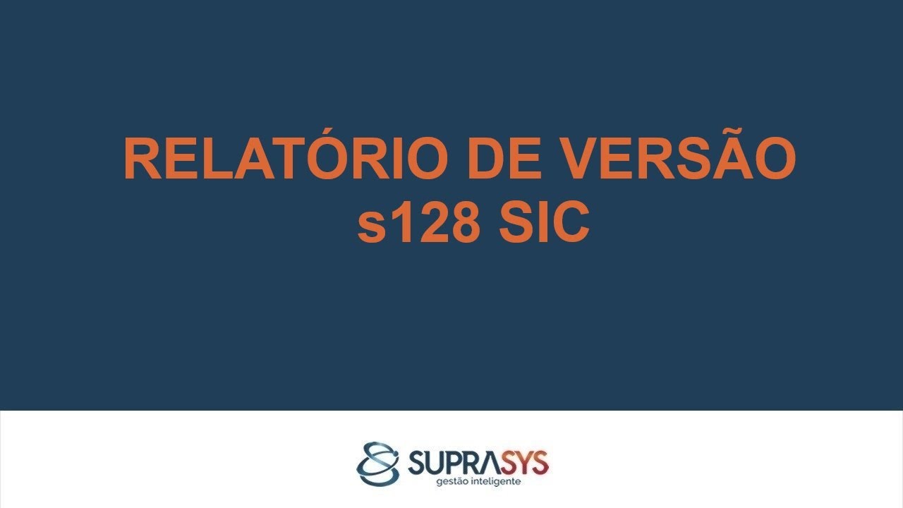 Relatório de Versão SIC - s128 - YouTube