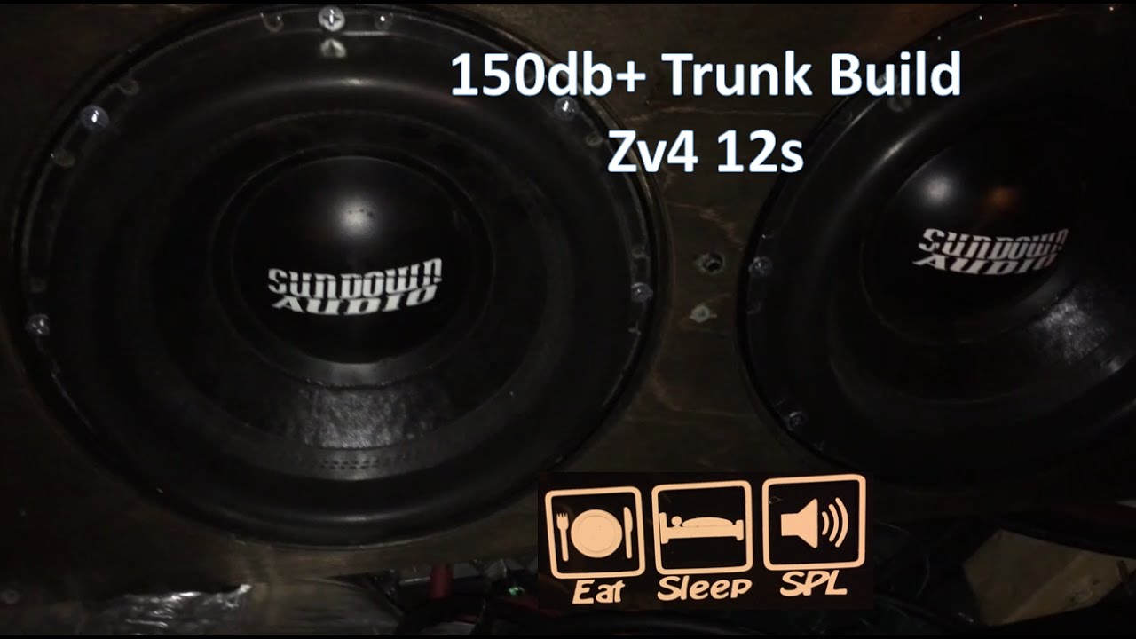2 Sundown Zv4 12s on Synergy 7.1D (Loud Trunk Build) - YouTube