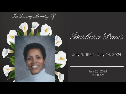 In Celebration of Barbra Davis Life 7/23/2024 - YouTube
