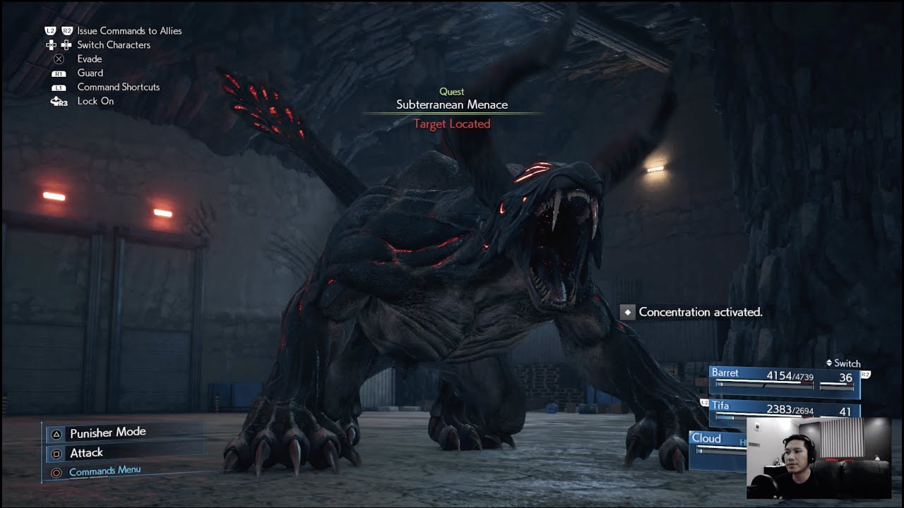 Chapter 14 SIDE QUEST, Boss Battle Behemoth! - Final Fantasy 7 Remake ...