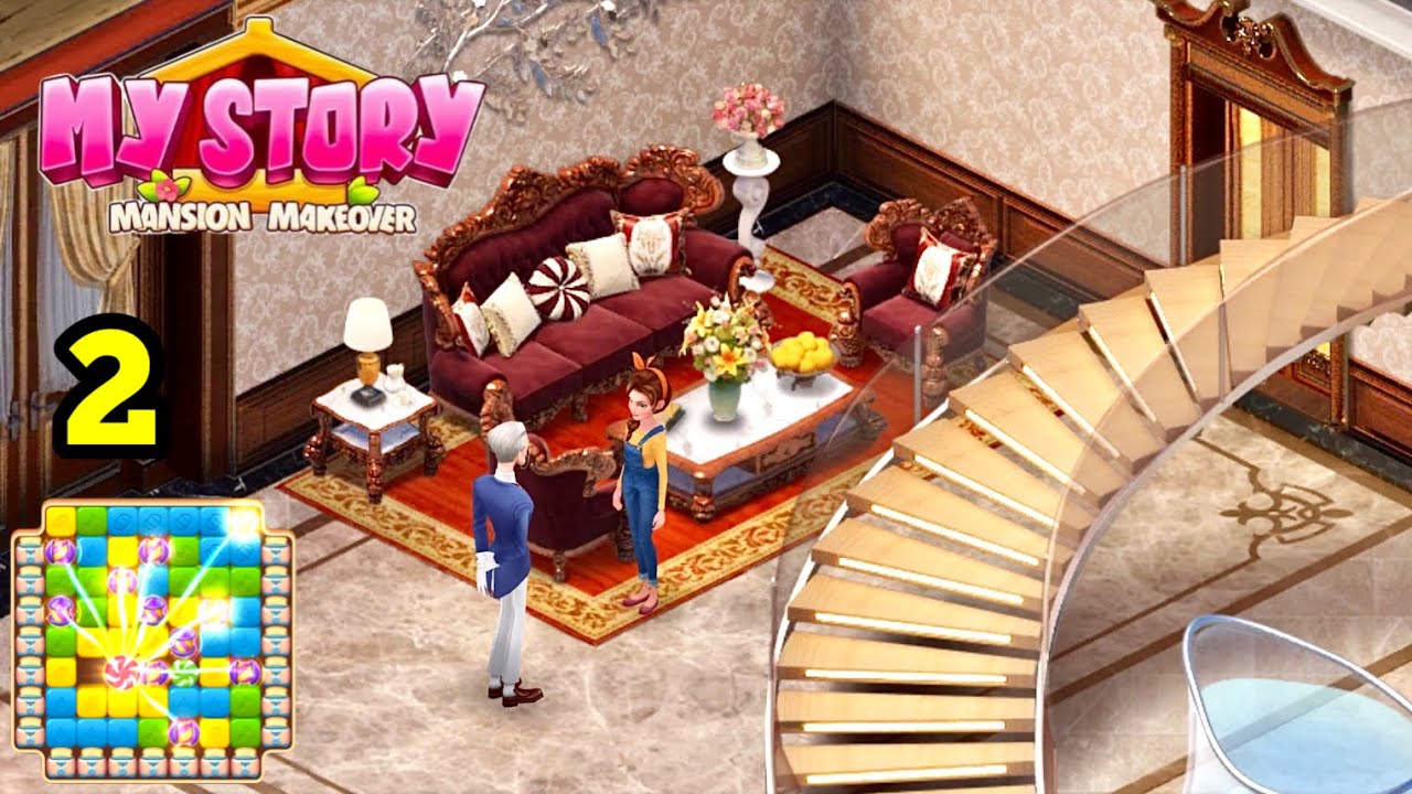 My Story Mansion Makeover. Part 2. Gameplay Walkthrough (iOS,Android) # ...