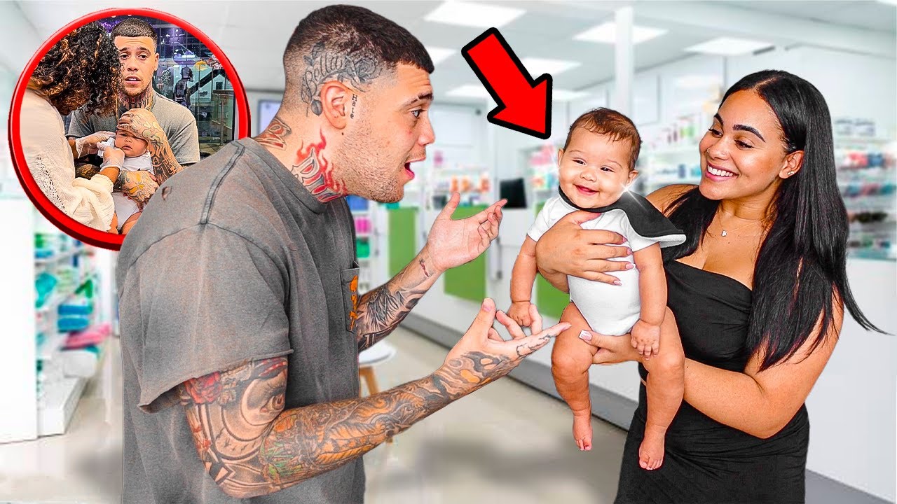 BABY RUE GETS HER EARS PIERCED AT 4 MONTHS! *Adorable* - YouTube