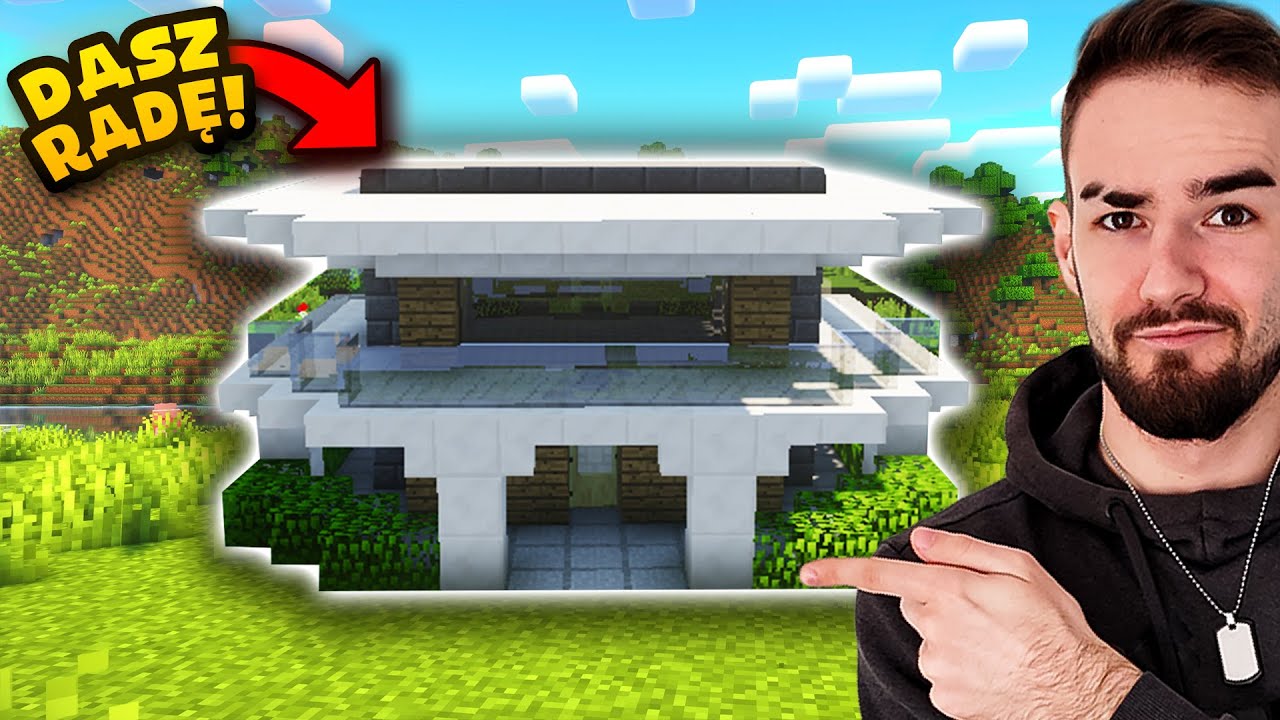 MINECRAFT: JAK ZBUDOWAĆ DOMEK MODERN? #08 - YouTube