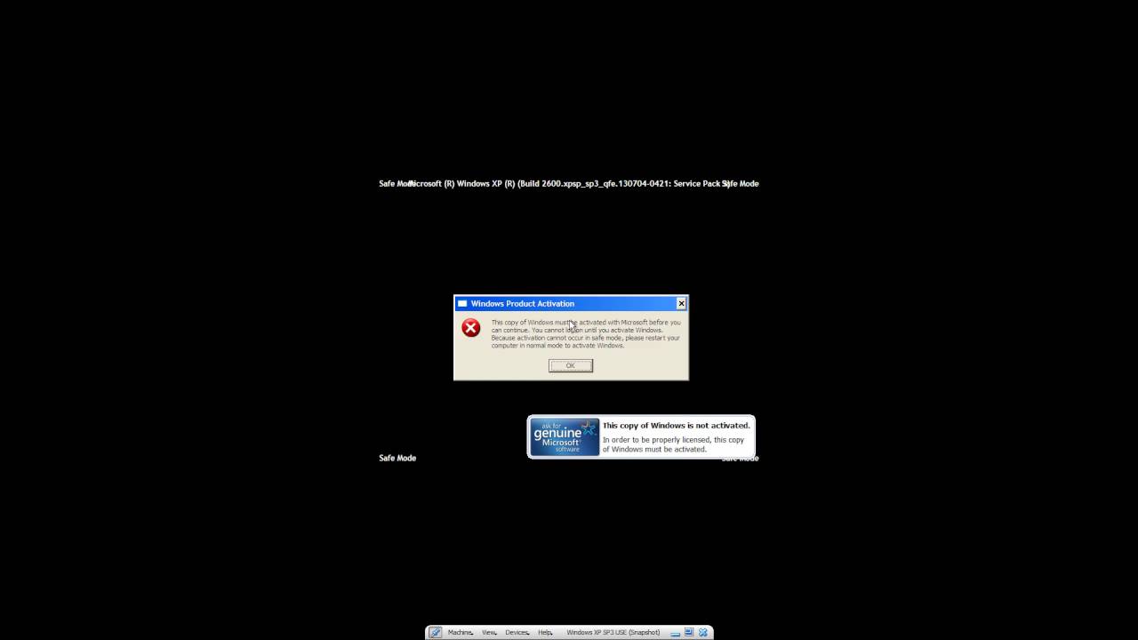 Tech Support Scam react to Windows XP Professional 30 day activation ...