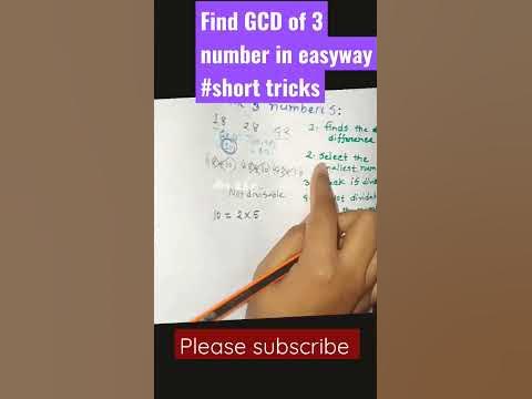 #math #math_tricks #shorts #Easy_way_to_find_the_gcd of three numbers# ...