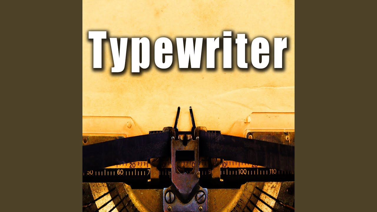 Single Key Stroke from an Electric Typewriter - YouTube