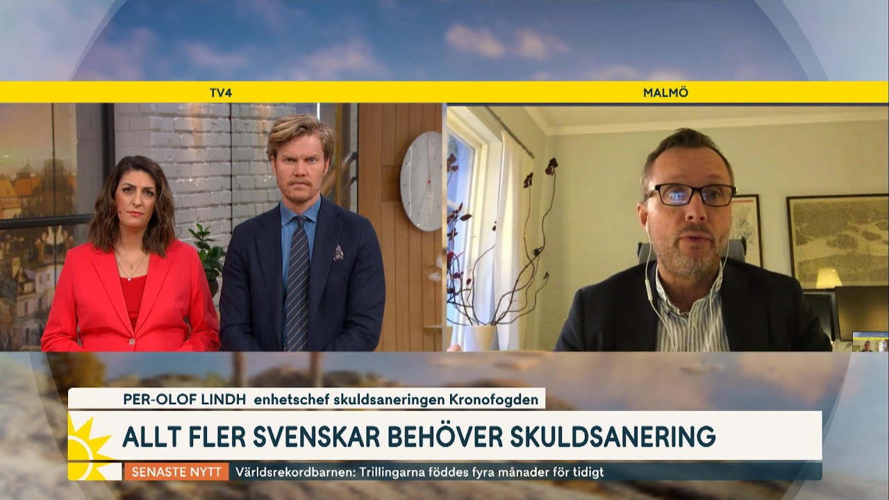 Allt fler behöver skuldsanering – ”Våga prata ekonomi” | Nyhetsmorgon ...