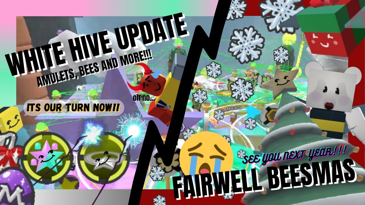 WHITE HIVE UPDATE + LAST BEESMAS BOOST | Roblox Bee Swarm Simulator ...