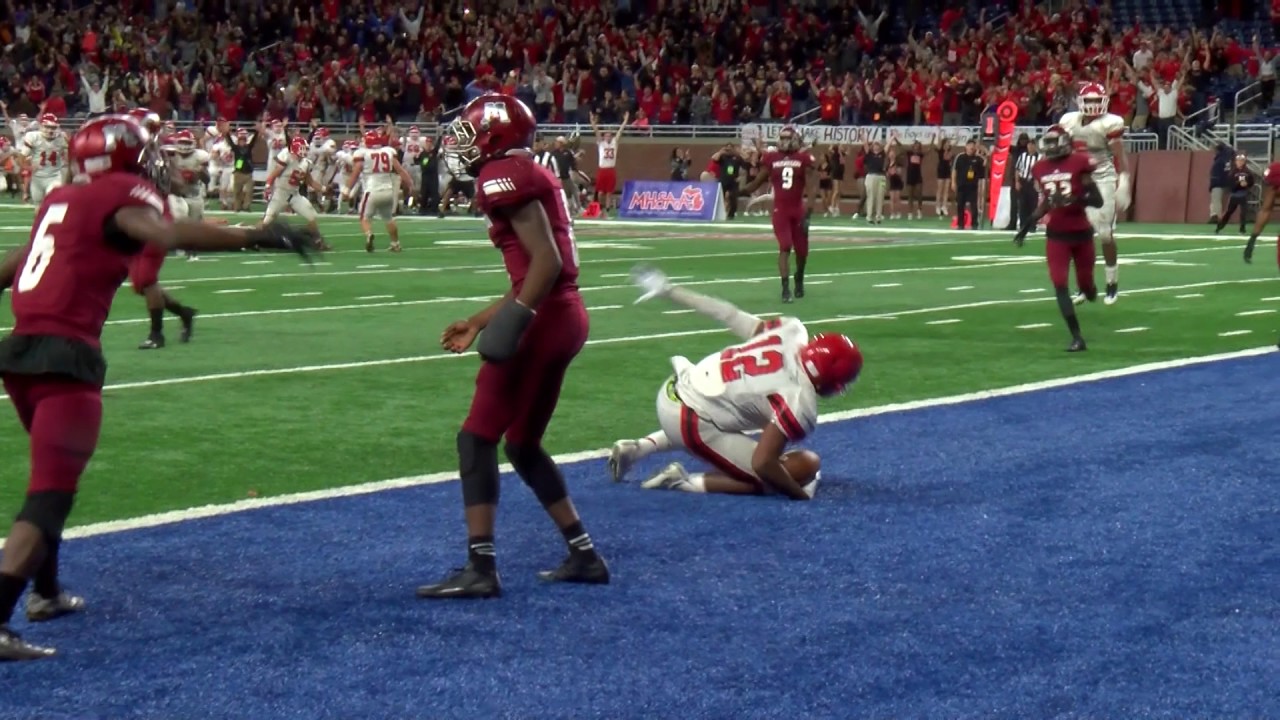 OLSM game-winning touchdown pass to beat Muskegon for the 2016 Division ...