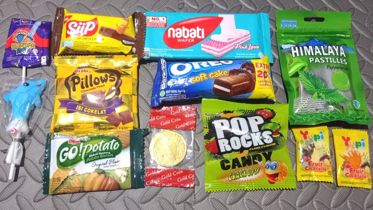 Mencari dan Menemukan Jajanan Viral nabati, lolipop, permen mint, Yupi ...